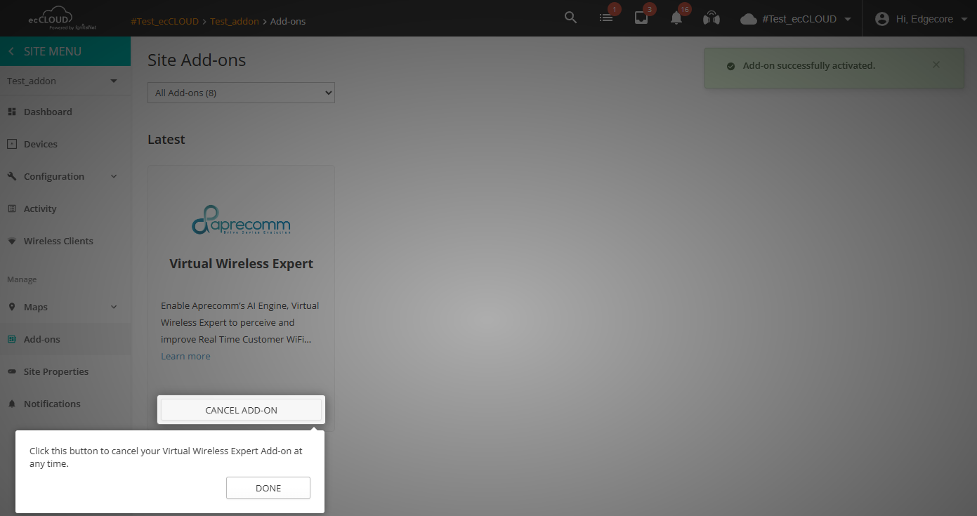 Aprecomm Freemium – Edgecore Help Center