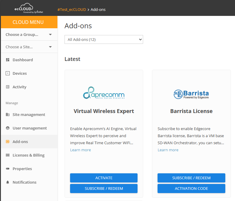 Aprecomm Freemium – Edgecore Help Center