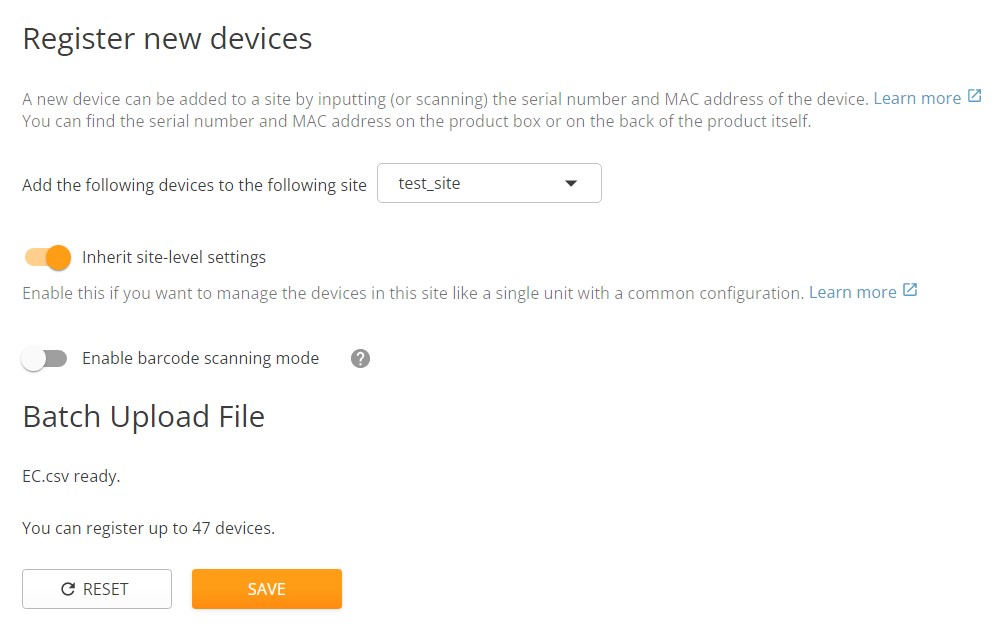 Add Devices With Csv File Upload Edgecore Help Center